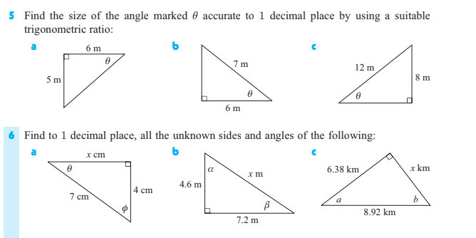 10C1MAT22: Finding an unknown angle using the Trig ratios(Example and Practice) | MHOL